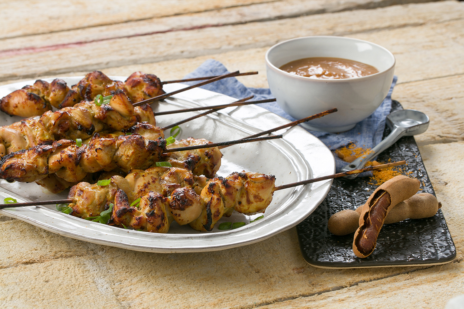 Chicken satay in tamarind marinade - EAT ME