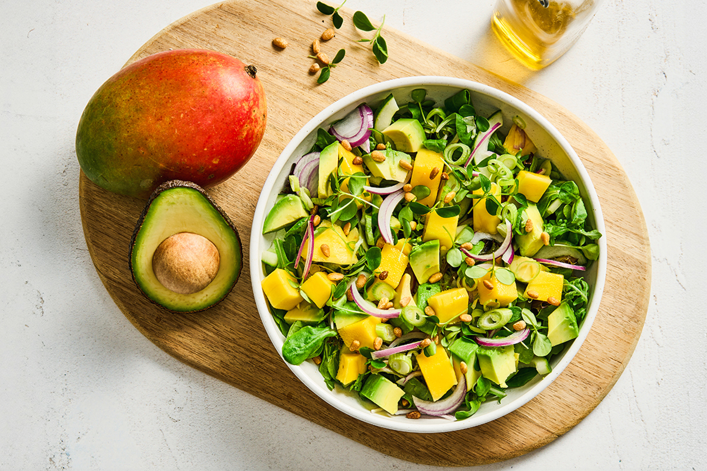 Frisse salade met mango en avocado - EAT ME